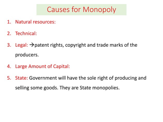 Monopoly.pptx for MBA students basics of MS | PPTX | Large Business | Business
