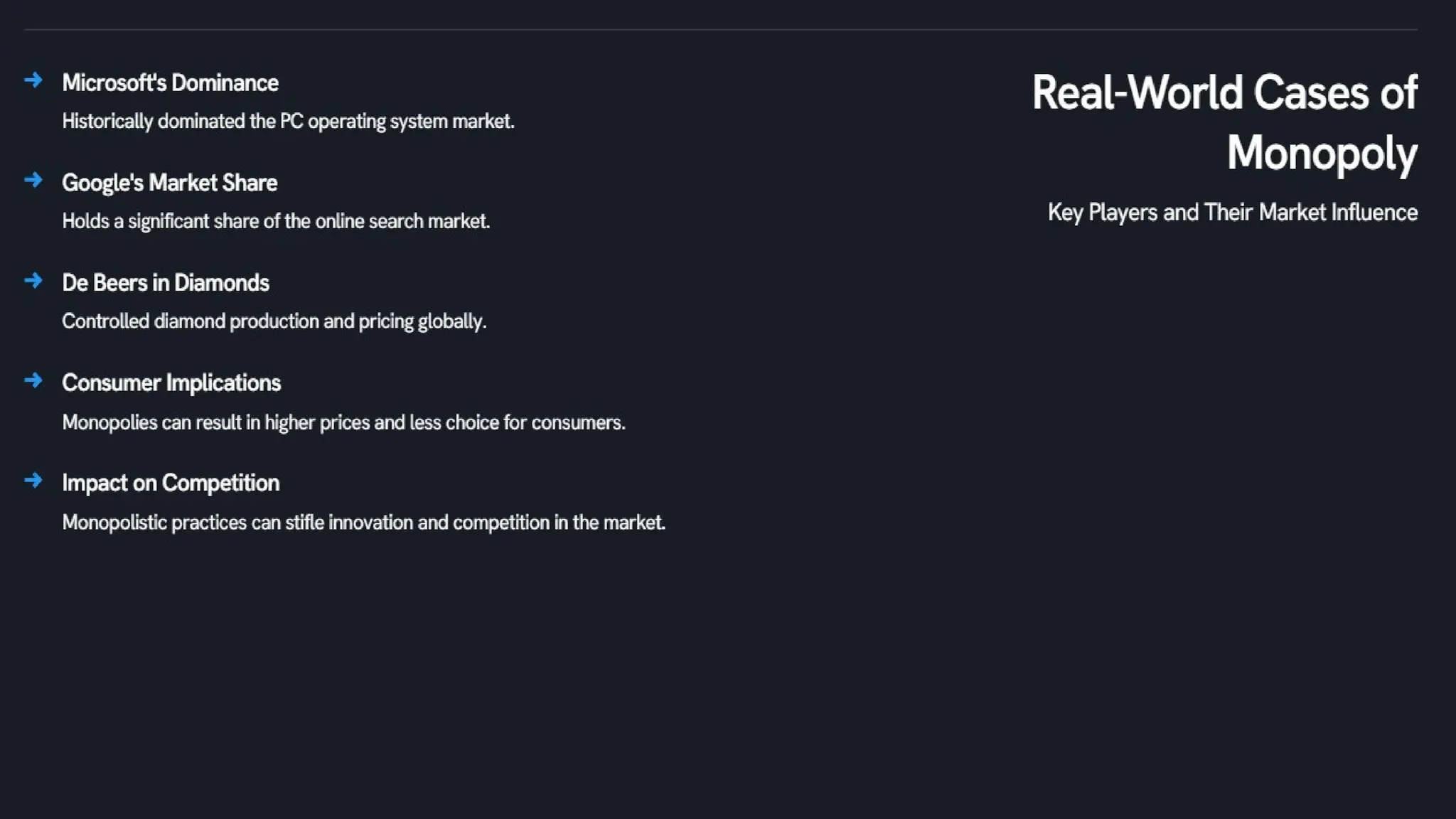 Monopoly Market: Features, Analysis and Impact | PPTX