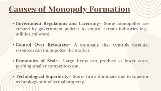 Monopoly - market structure - managerial science | PPT