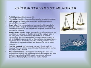 Monopoly --in microeconomics | PPTX