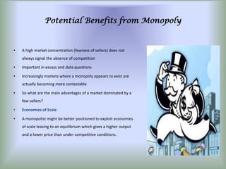 Monopoly --in microeconomics | PPTX