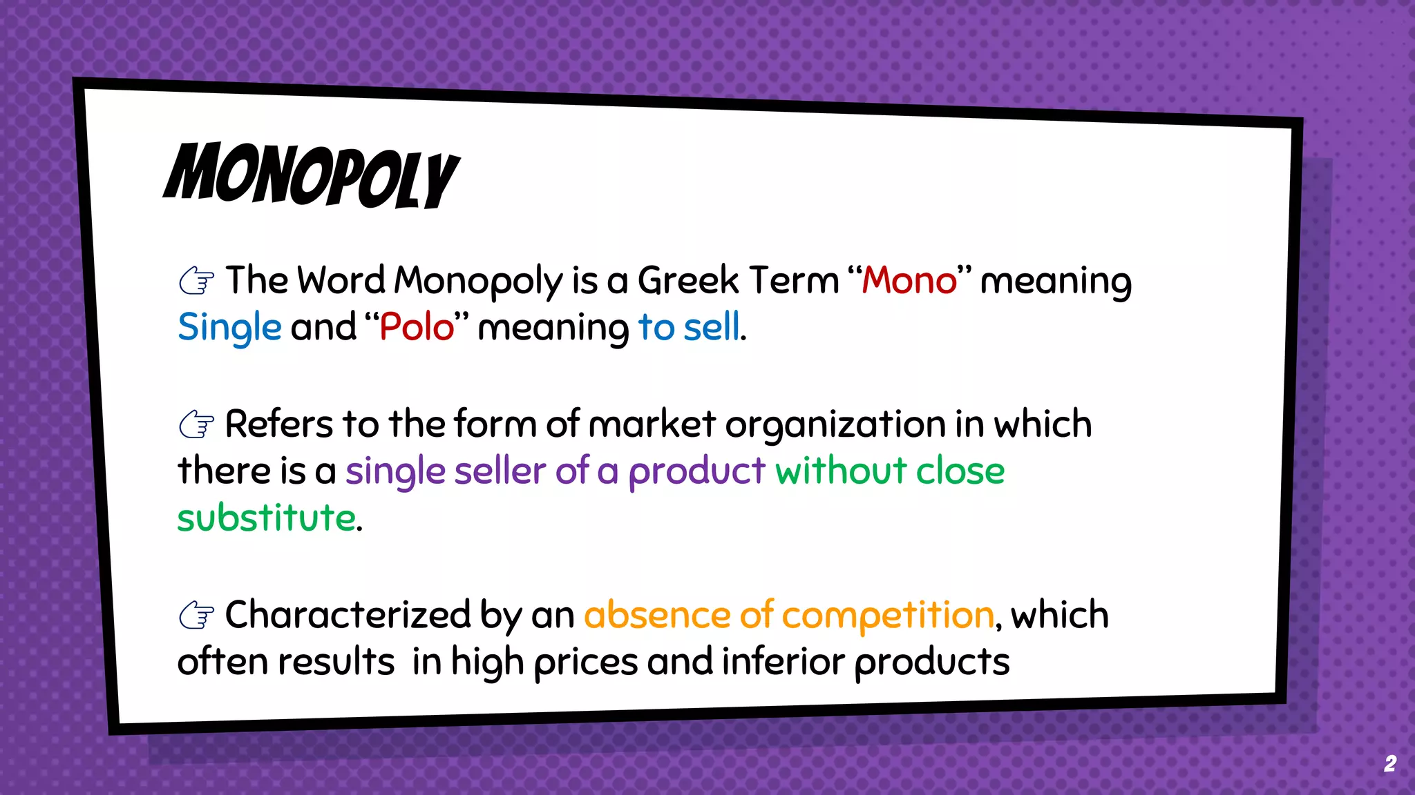 Monopoly - Economics by PICO, Danna Laucil E. | PPT