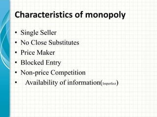 Monopoly and Duopoly | PPTX