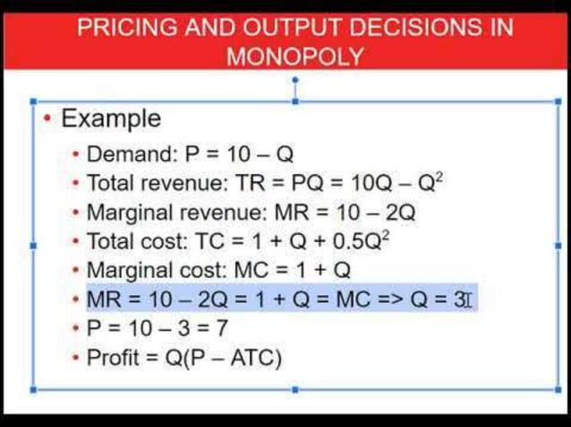 Monopoly and monopolistic competition | PPT