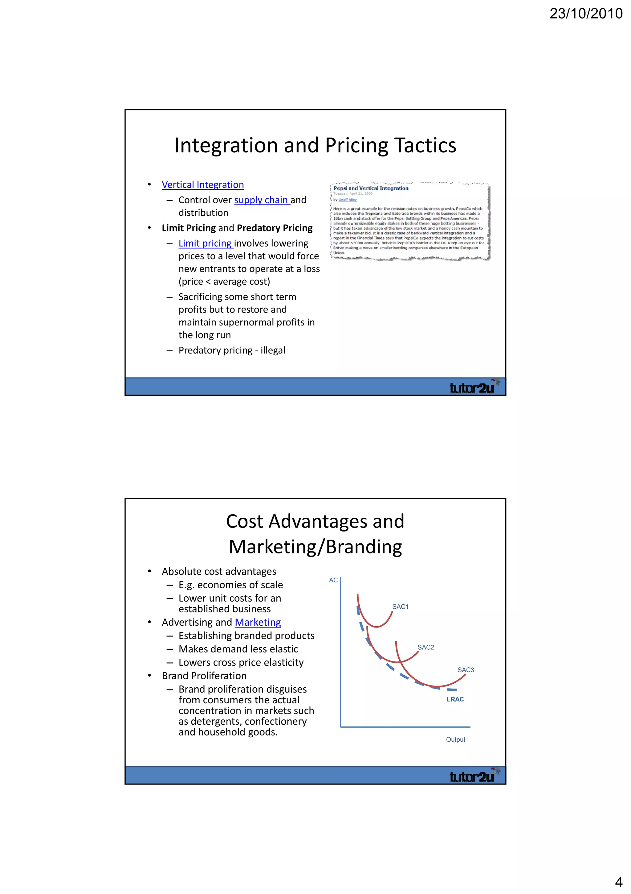Monopoly & Barriers to entry: Revision Notes | PDF