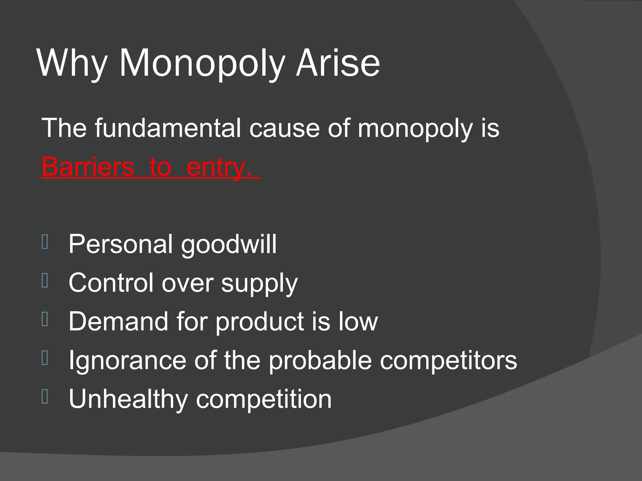Monopoly market eco | PPT