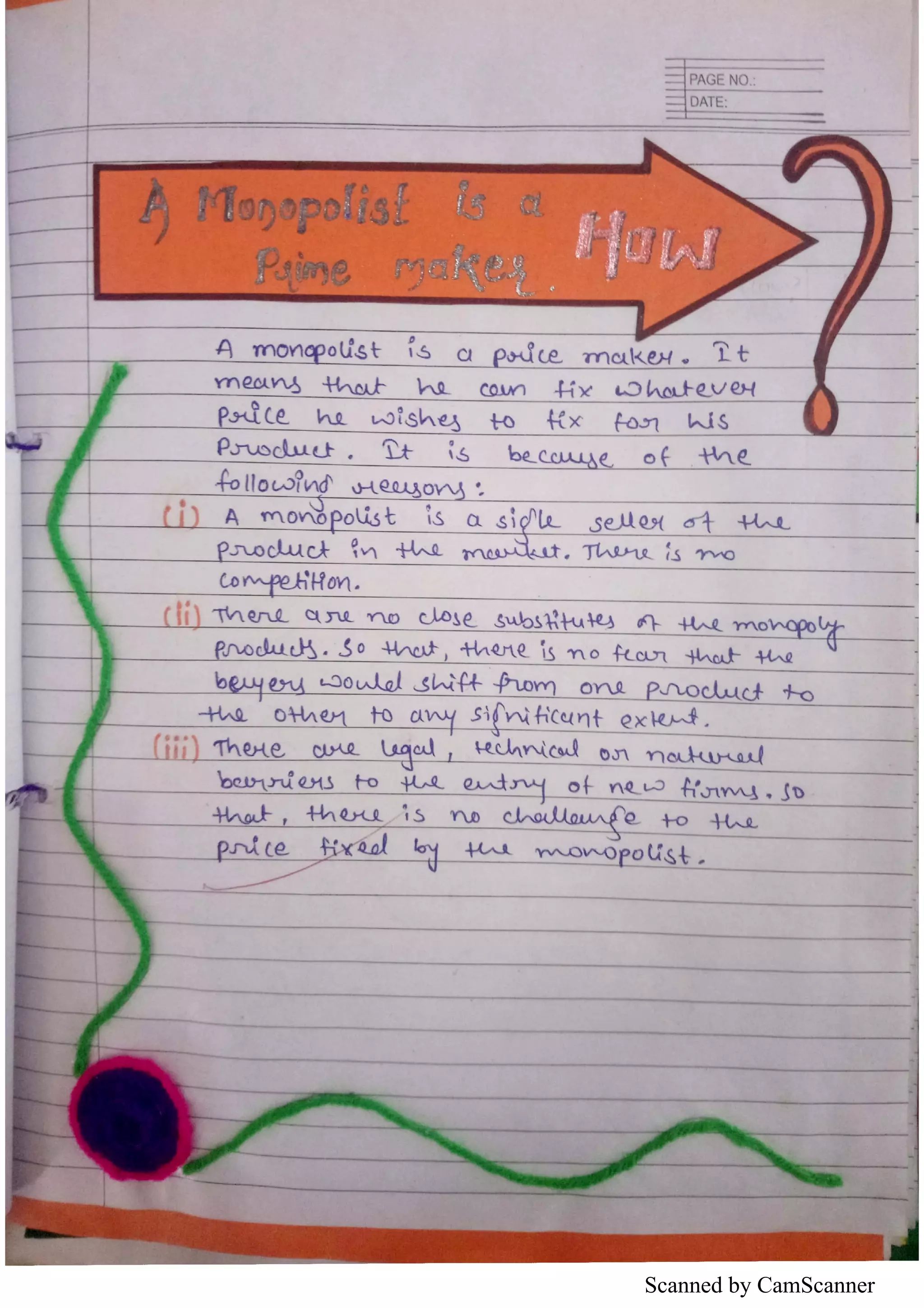 Monopoly Indian Railway - Economics Class 12 Commerce Project | PDF