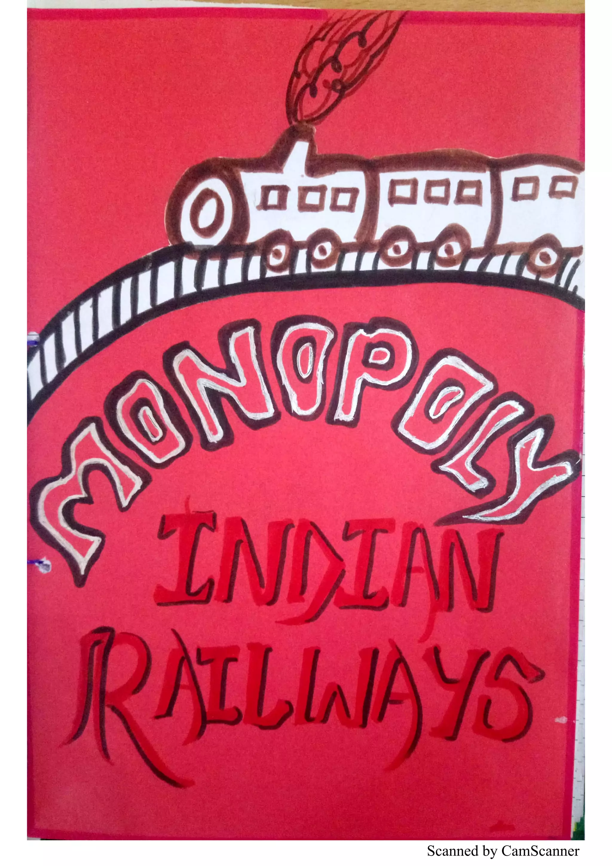 Monopoly Indian Railway - Economics Class 12 Commerce Project | PDF