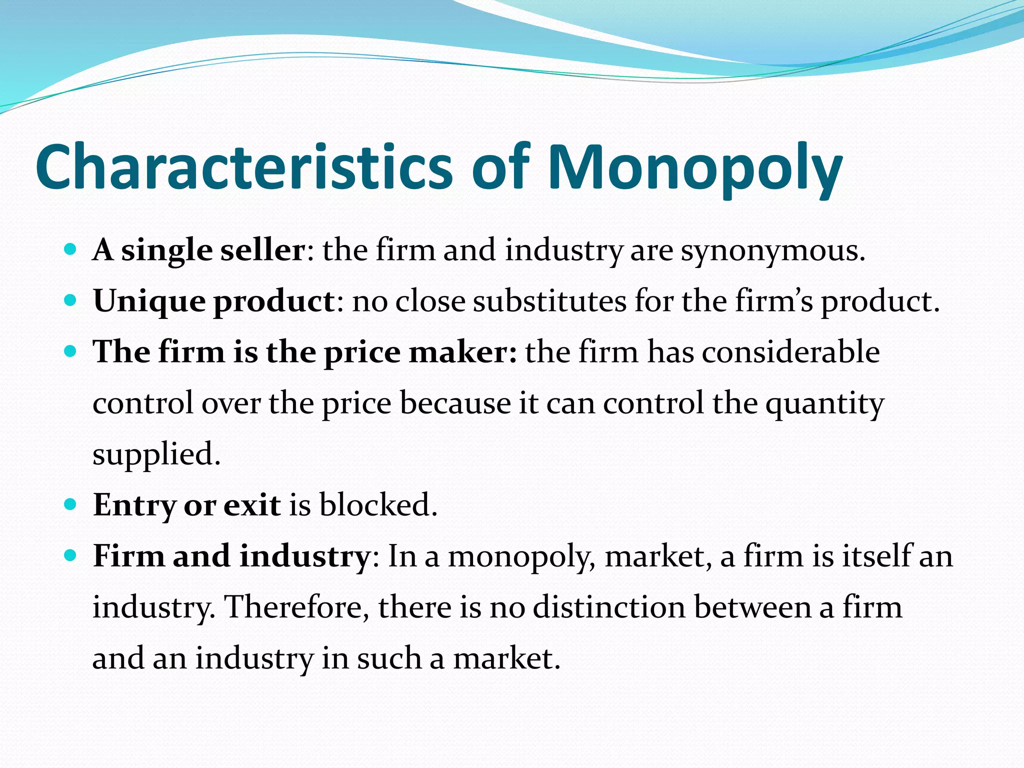 Monopoly market | PPTX