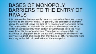 Monopoly market | PPTX