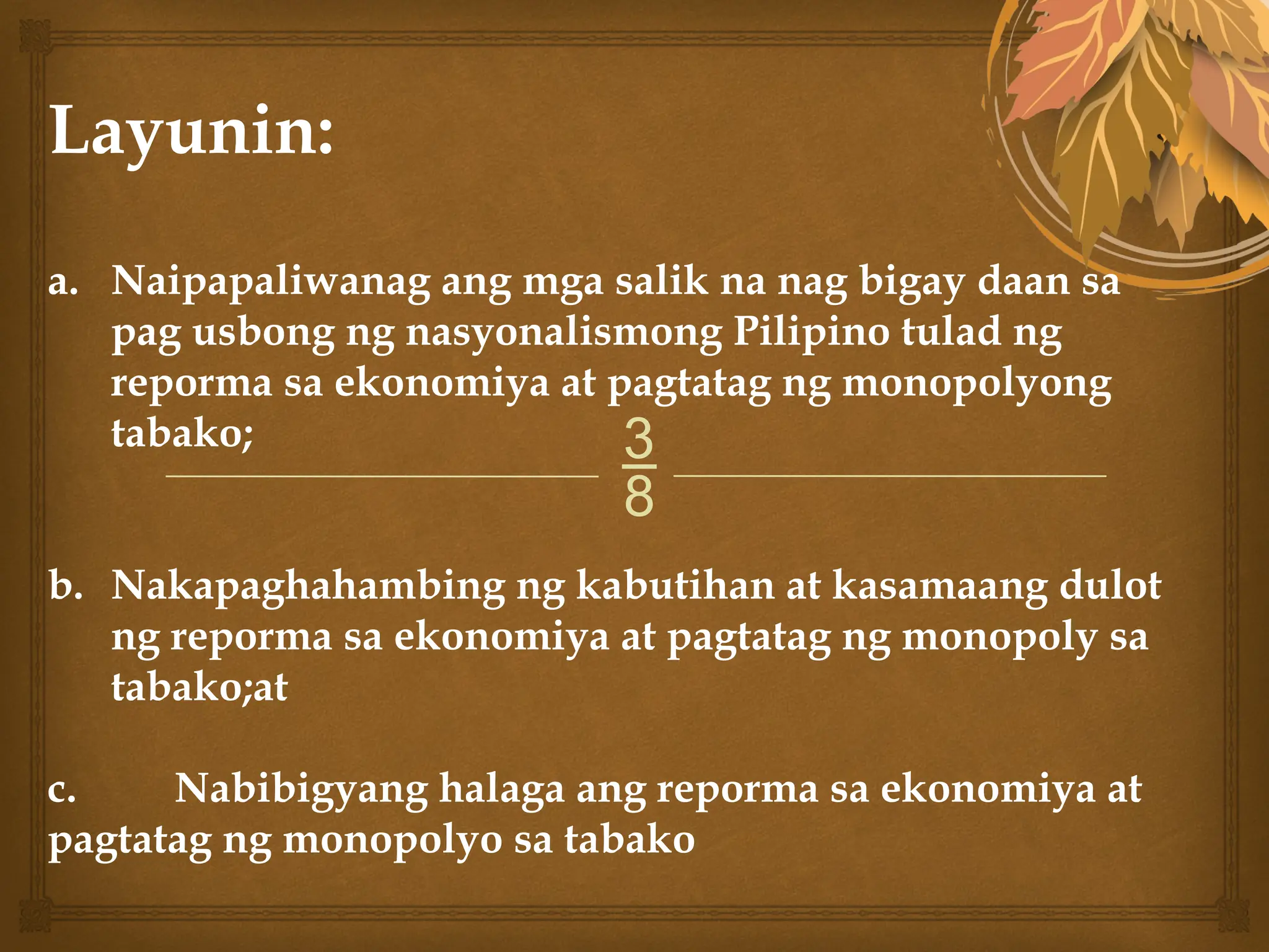 MONOPOLYO sa tabaco during pananakop nang mga espanyol | PPTX