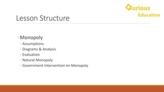 Monopoly Notes - A-level & IB Economics | PDF