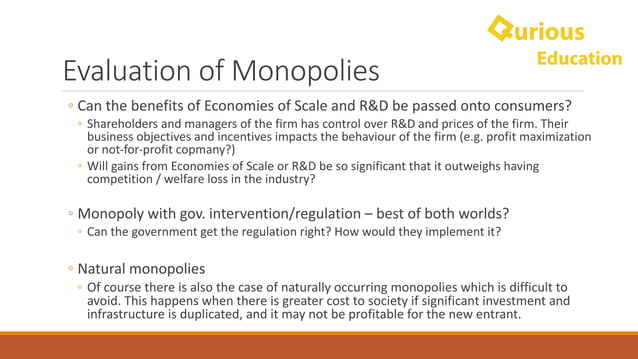 Monopoly Notes - A-level & IB Economics | PDF | Large Business | Business