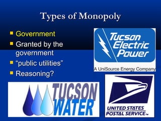 Monopoly types | PPT