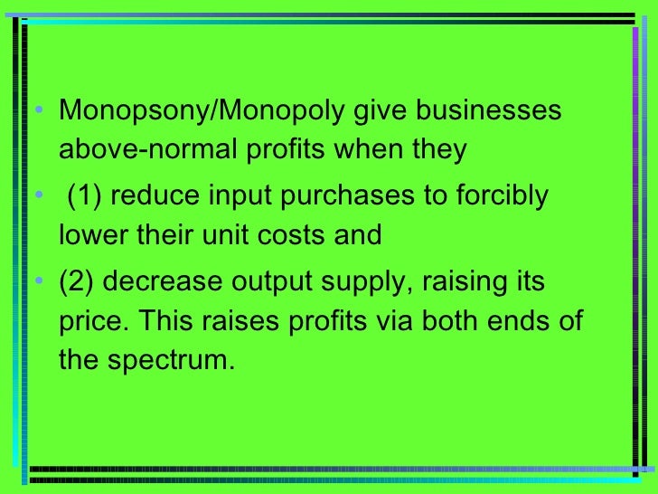 Monopsony lesson