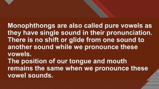 Monopthongs (PRONUNCIATION) | PPT