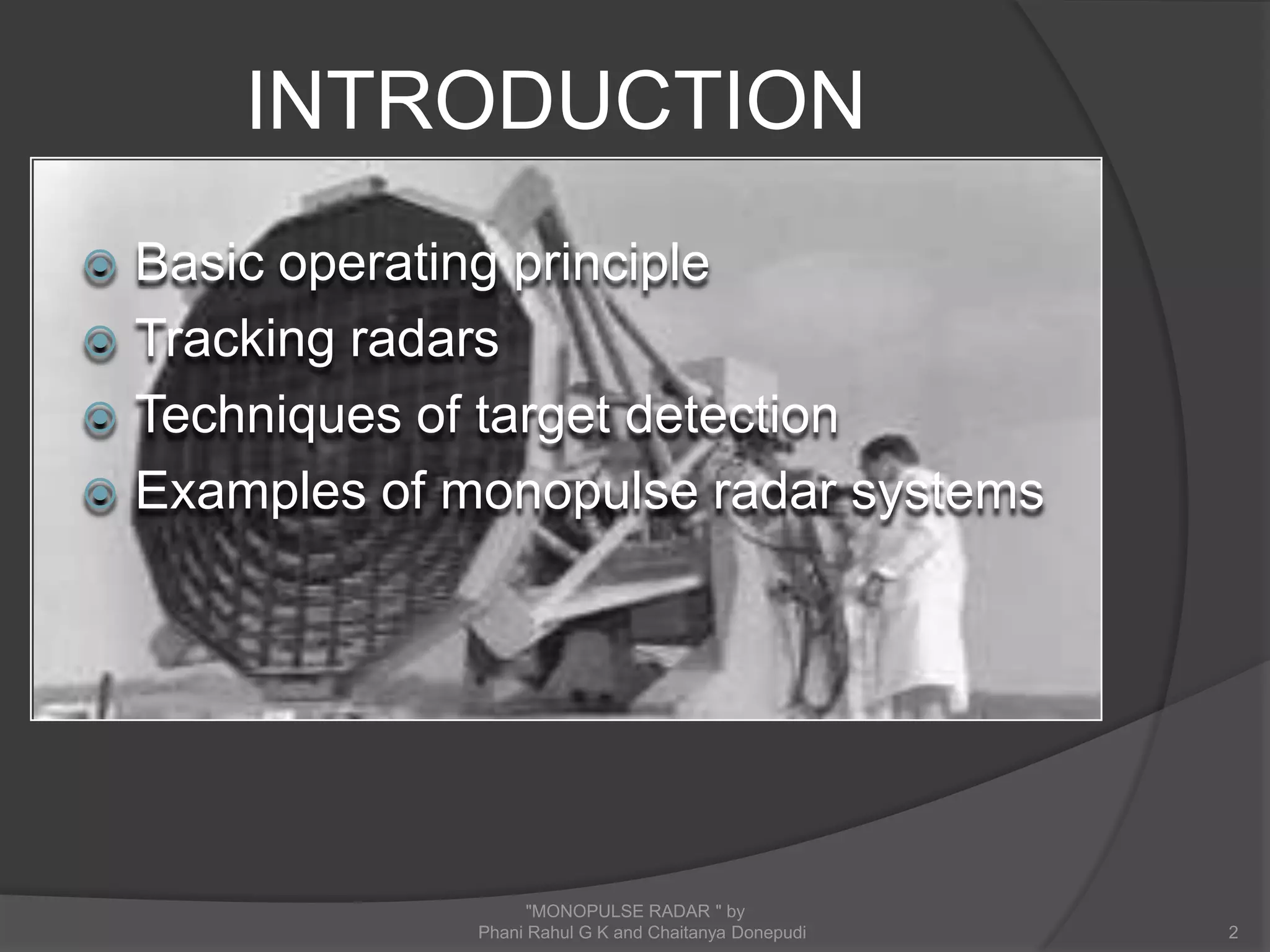 Monopulse Radar | PPTX