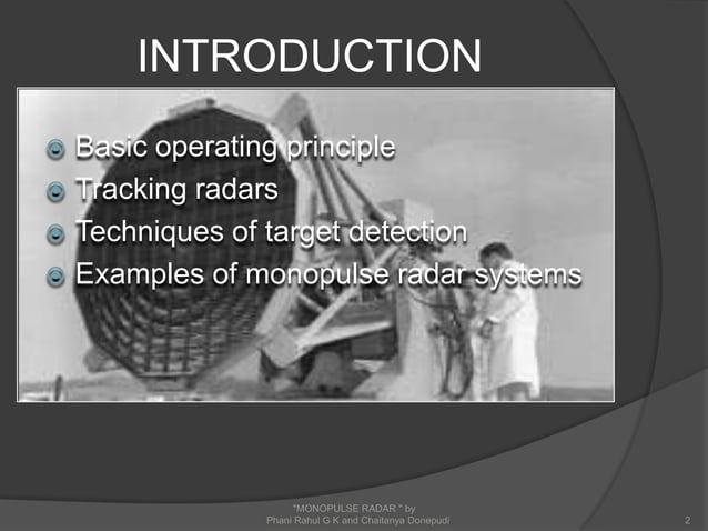 Monopulse Radar | PPTX | Physics | Science