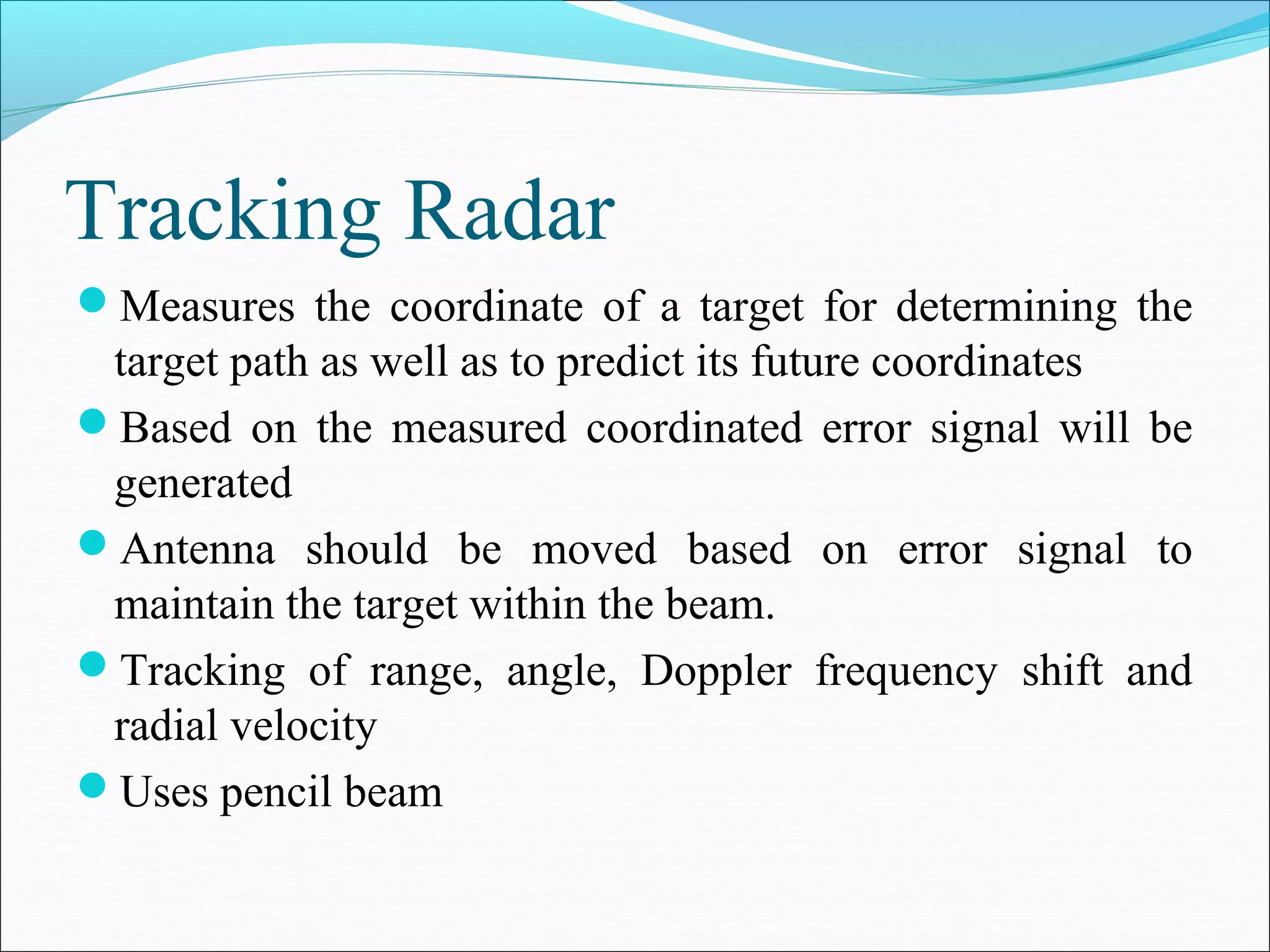 Monopulse tracking radar | PPT