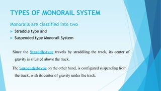 Monorail technology | PPTX