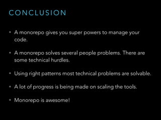 Monorepo at Pinterest | PPT