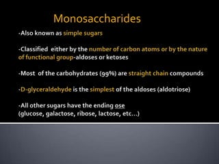Monosaccharide Definition