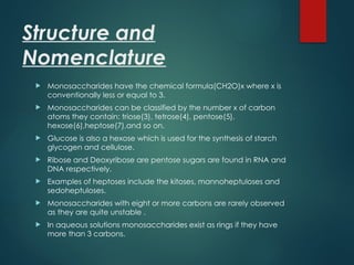 Monosaccharides pkr by paresh kumar rana | PPT