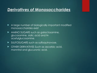 Monosaccharides pkr by paresh kumar rana | PPTX