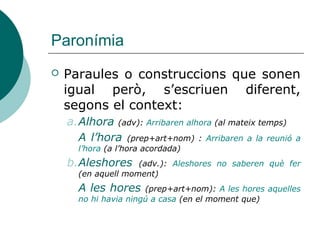 Monosmia polismia-homonmia-paronmia | PDF