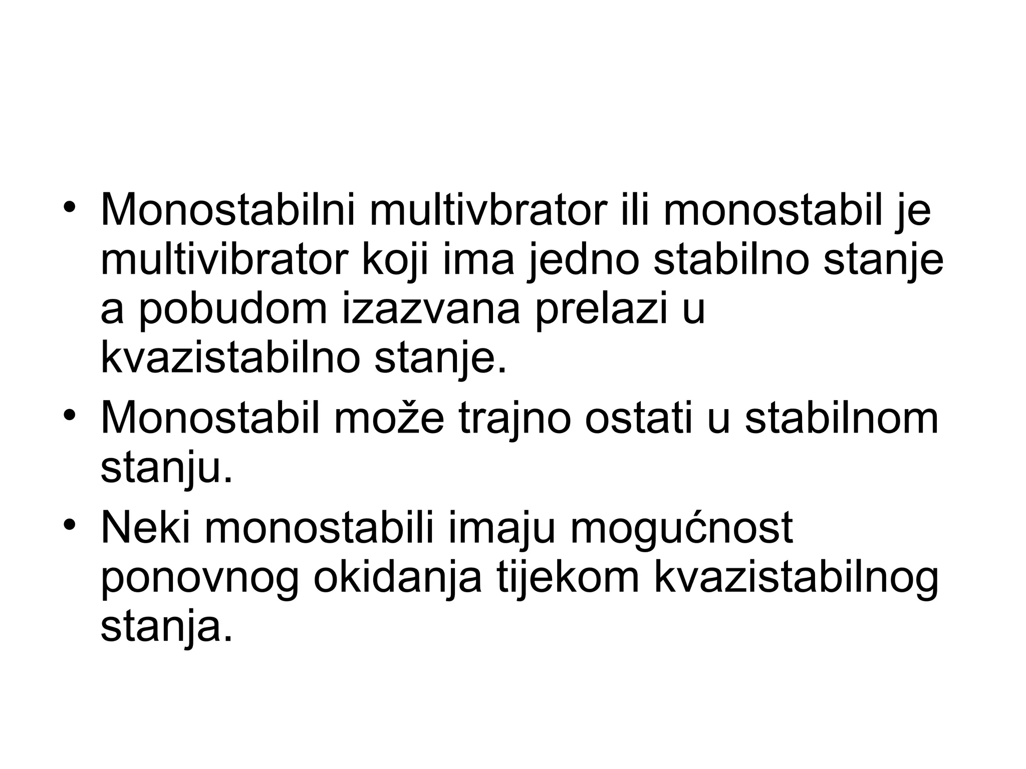 Monostabilni multivibrator | PPT