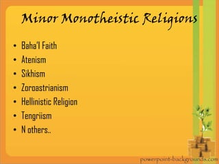 Monotheism | PPTX