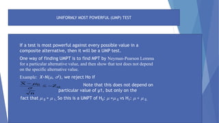 Monotone likelihood ratio test | PPTX