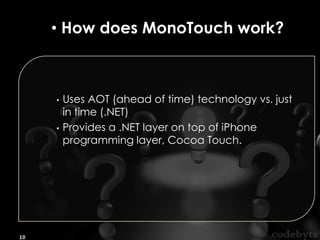 Mono touch 101 | PPT