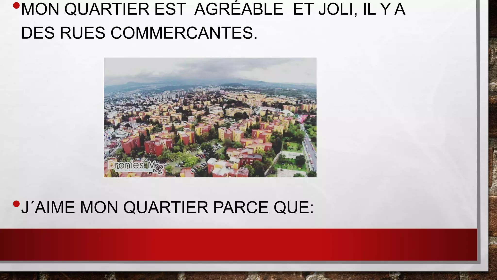 Mon quartier | PPTX