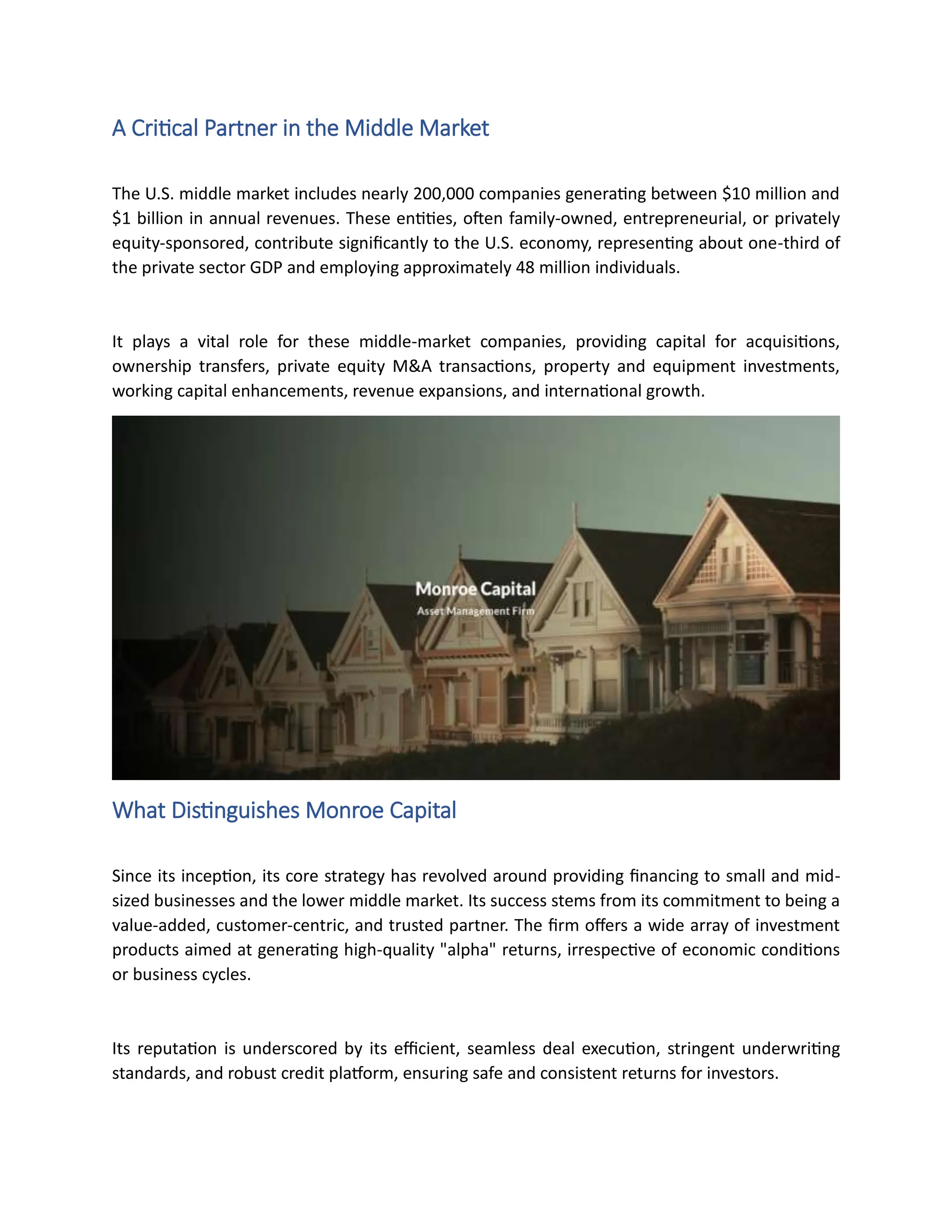 Monroe Capital LLC | Asset Management Firm | Chicago, Illinois ...