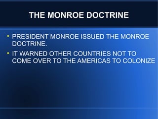 MONROE DOCTRINE | PPT