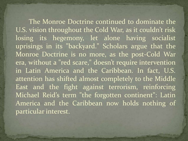 PPT - Monroe Doctrine - IIB1 | PPTX