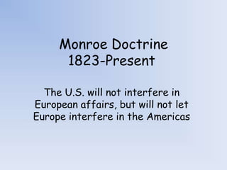 Monroe Doctrine Political Cartoon Analysis | PPTX
