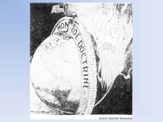 Monroe Doctrine Political Cartoon Analysis | PPTX