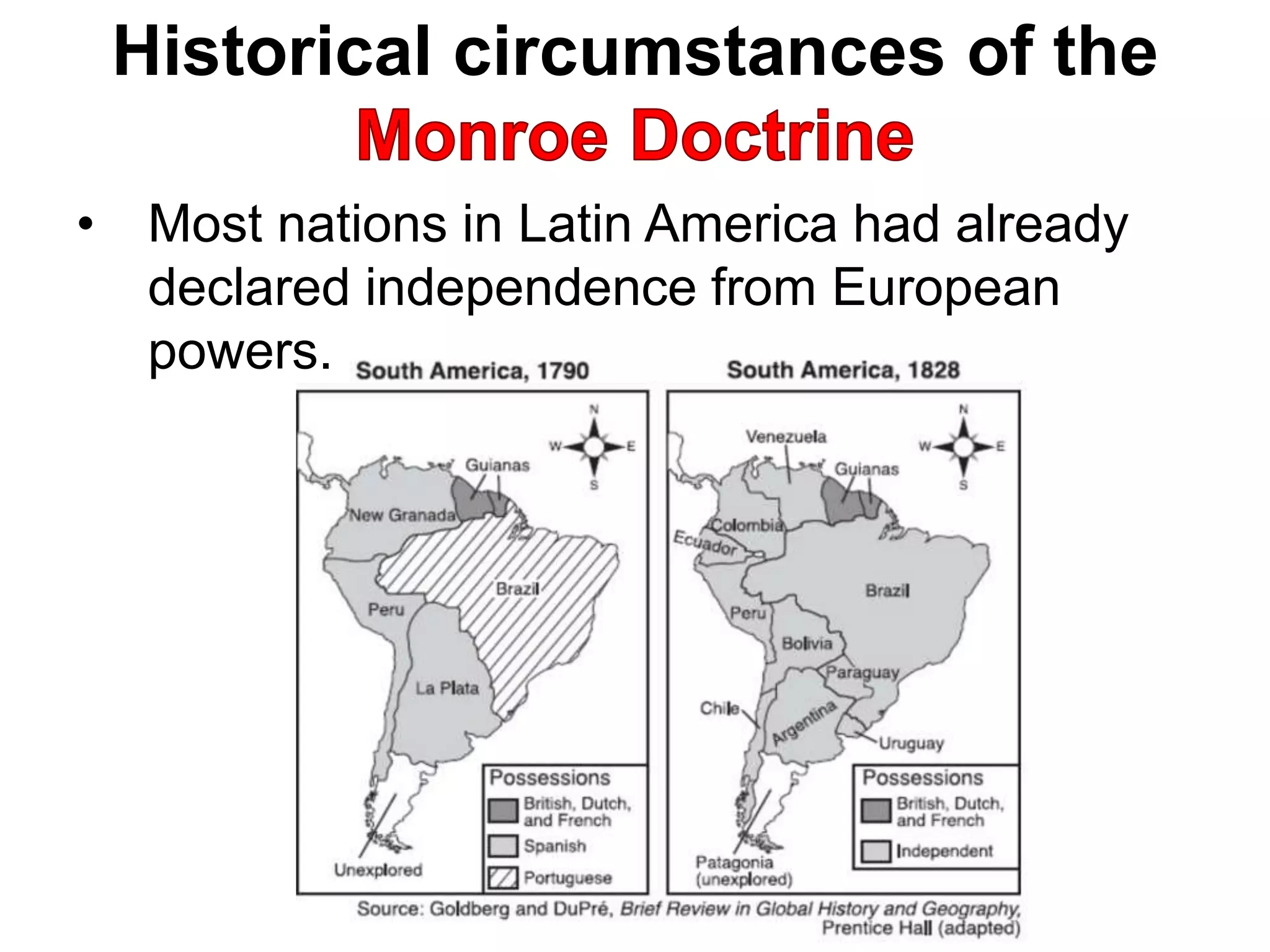 Monroe doctrine ppt | PPTX