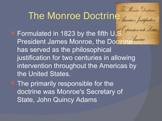 PPT - Monroe Doctrine - IIA2 | PPT