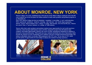 monroe college ppt | PDF