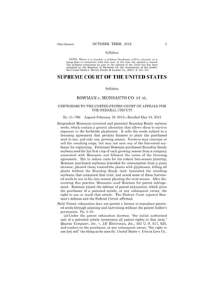 Farmer violated genetically modified soybeans’ Monsanto patent says ...