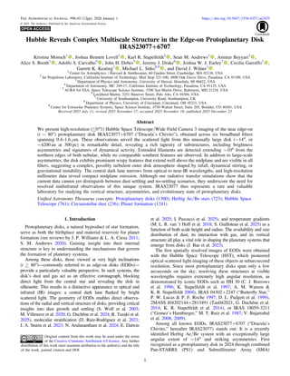 HubbleRevealsComplexMultiscaleStructureintheEdge-onProtoplanetaryDisk ...