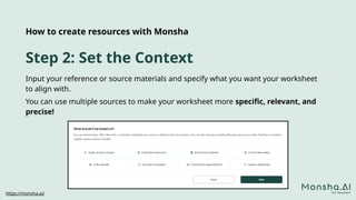 Monsha Professional Development Deck - AI for Teachers | PPTX