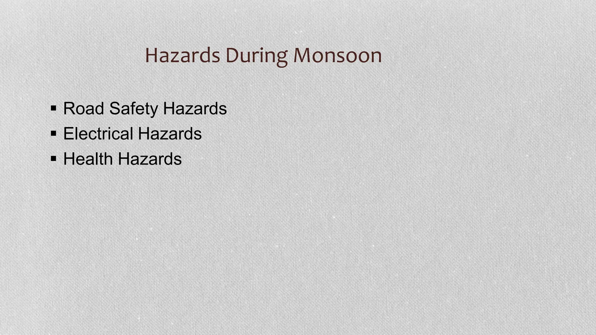 Essential Safety precautions during monsoon season | PPTX