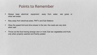 Essential Safety precautions during monsoon season | PPTX