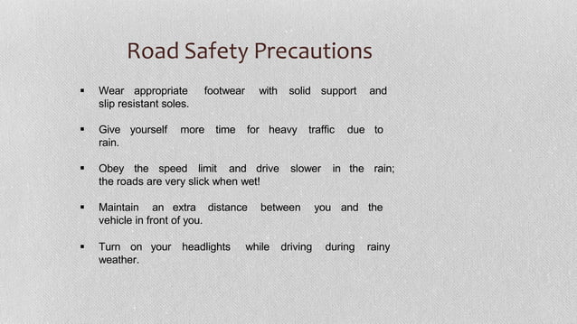 Essential Safety precautions during monsoon season | PPTX | Foot Health ...