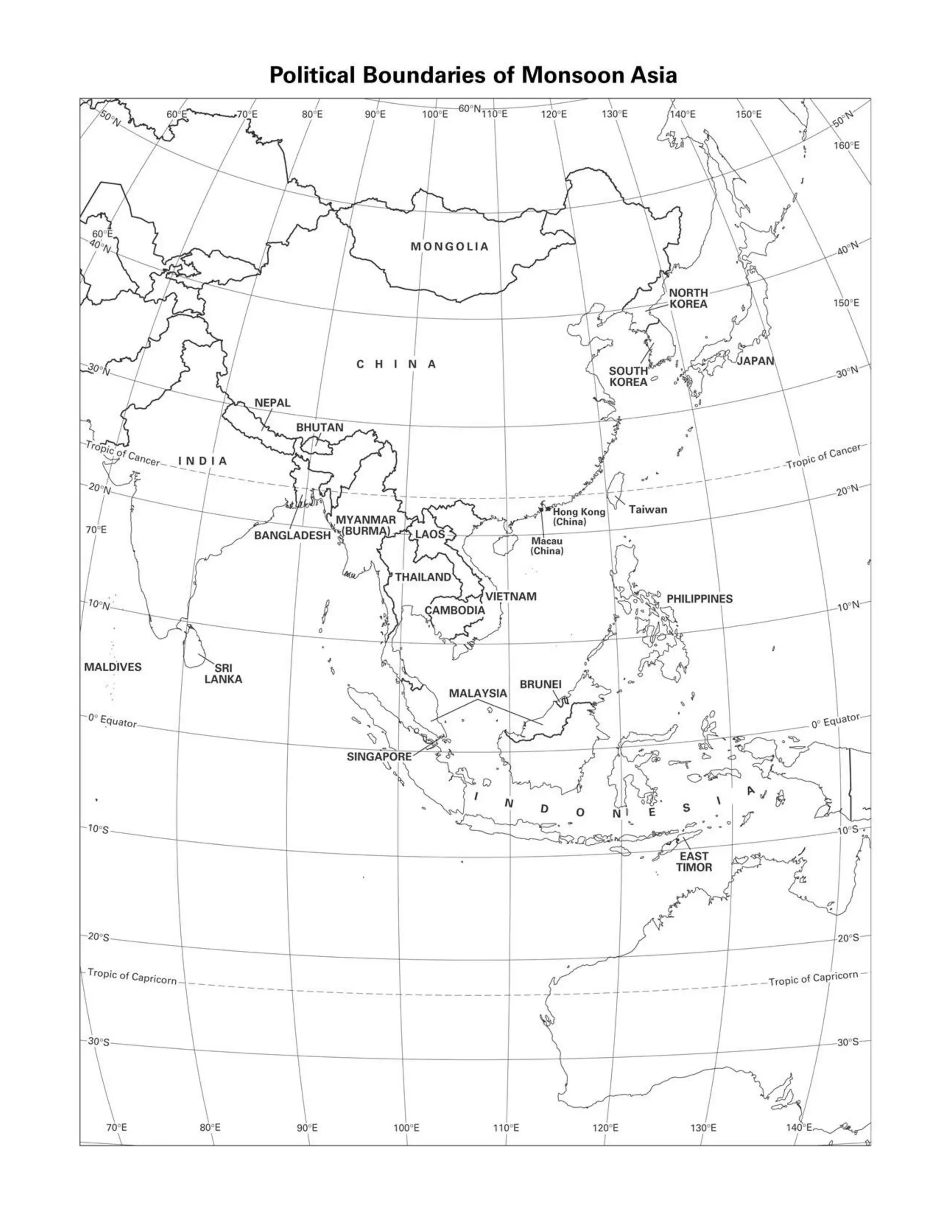 Monsoon asia mapping lab maps | PDF