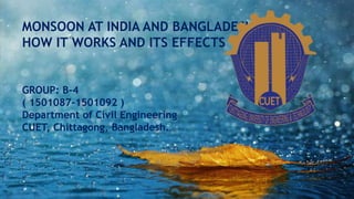 Monsoon at india and bangladesh | PPTX
